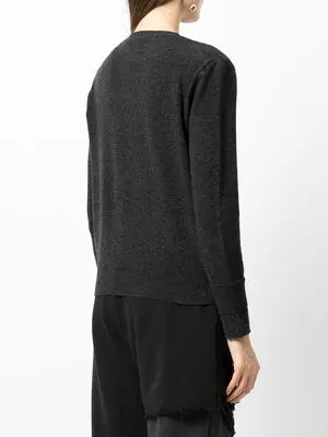 Goen.j Lace Panel Layered Cardigan