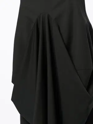 Goen.j Structured Draping Midi Skirt