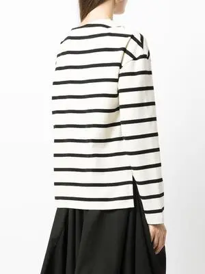 Goen.j Double-layered Stripe Jersey Top