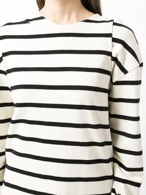 Goen.j Double-layered Stripe Jersey Top