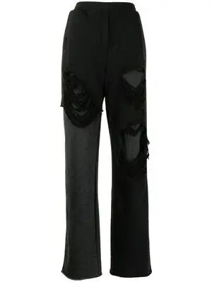 Goen.j Distressed Layered Trousers