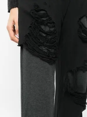 Goen.j Distressed Layered Trousers