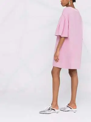 Moschino Pearl-embellished T-shirt Dress