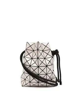 Issey Miyake Wring Geometric-panelled Bucket Bag Grey