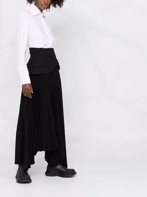 Valentino Garavani Oversized Pointed-collar Button-front Shirt