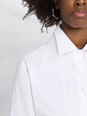 Valentino Garavani Oversized Pointed-collar Button-front Shirt