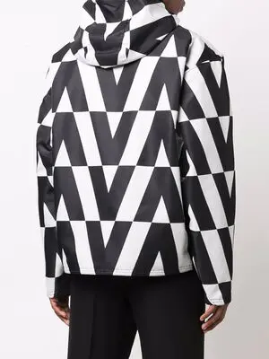 Valentino Garavani Logo-print Hooded Jacket