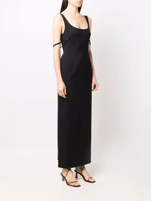 Jacquemus Valdu Strap Detail Maxi Dress