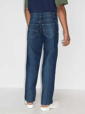 Ahluwalia Striped High-waisted Jeans
