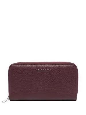 Orciani Grained Leather Wallet - Red