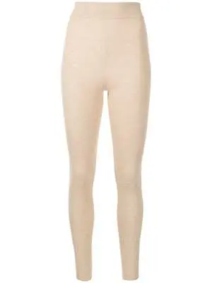 Cashmere In Love Cruz Cashmere-knit Leggings - Brown