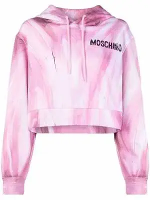 Moschino Cropped Sweatshirts Hoodies For Women