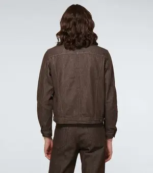Auralee Hard Twist Denim Blouson Jacket - Brown | Editorialist