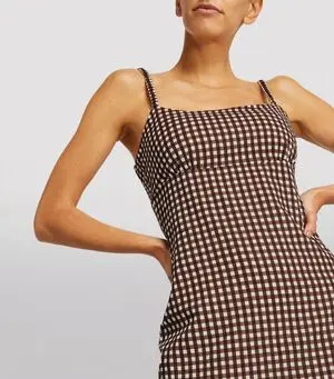 peony plaid holiday sunday midi dress Rowan Plaid Midi Dress