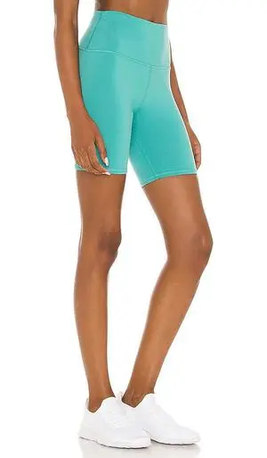 Alo Yoga Hw Biker Short In Teal
