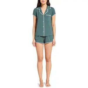 Eberjey Frida Short Pajamas Agave/ivory