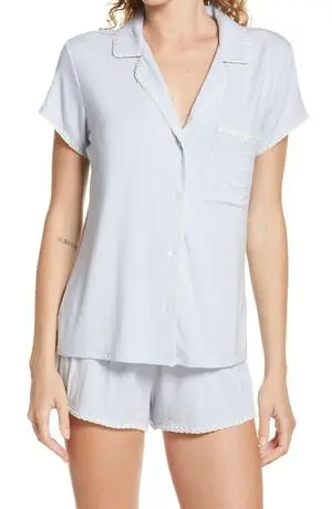 Eberjey Frida Short Pajamas Gray Dawn/ Bone