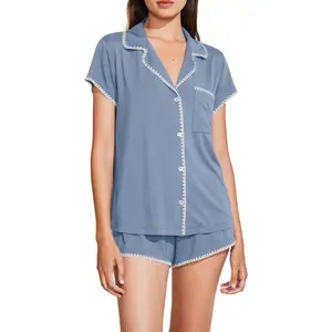 Eberjey EBERJEY Frida Short Pajama Set Wedge Blue