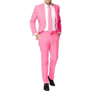 Opposuits Slim Fit Two-piece Suit & Tie Set - Pink