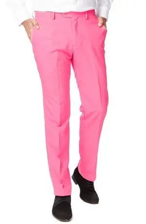 Opposuits Slim Fit Two-piece Suit & Tie Set - Pink