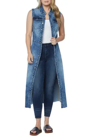 WASH LAB DENIM Sleeveless Shirtdress