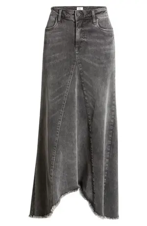 WASH LAB DENIM Long Skirt - Grey