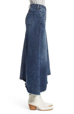 WASH LAB DENIM Long Skirt - Deep Blue