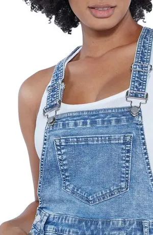 WASH LAB DENIM Pieced Mixed Denim Jumper