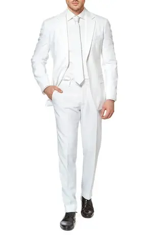 Opposuits White Knight Slim Fit Two-piece Suit & Tie Set - Natural