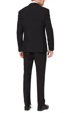 Opposuits Knight Slim Fit Two-piece Suit & Tie Set - Black