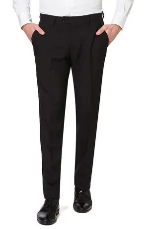 Opposuits Knight Slim Fit Two-piece Suit & Tie Set - Black