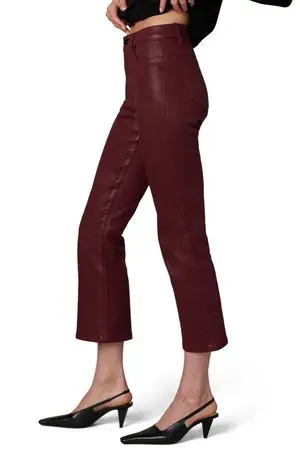 Joe's Jeans The Callie Coated High Waist Ankle Bootcut Jeans