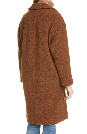 Harris Wharf London Double-breasted Wool-blend Bouclé Teddy Coat