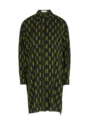 Diane Von Furstenberg Jorge Green Printed Crepe Dress