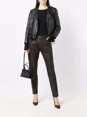 Dsquared2 Dan Chocolate-wash Skinny Jeans