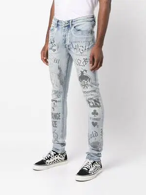Ksubi Van Winkle Graphic-print Jeans