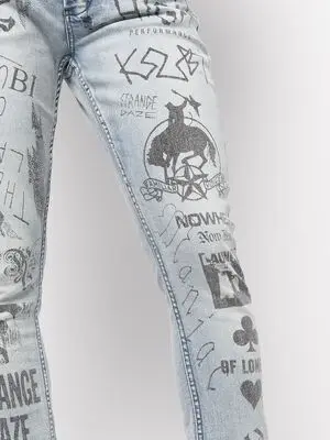 Ksubi Van Winkle Graphic-print Jeans
