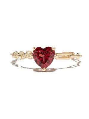Yvonne Léon 18kt Yellow Rhodolite Heart Ring