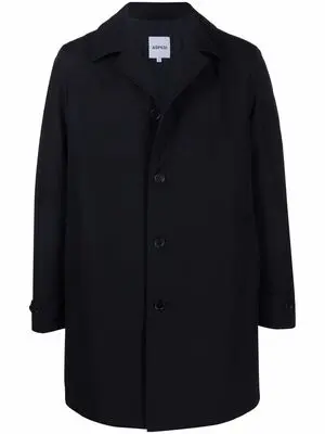 Aspesi Single-breasted Cotton-blend Coat