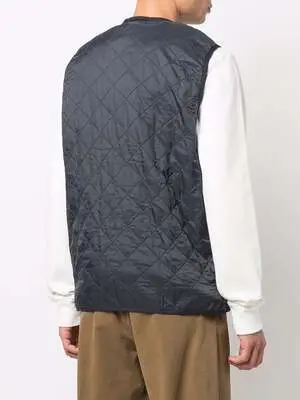 Barbour Quilted Pouch-pocket Gilet - Blue