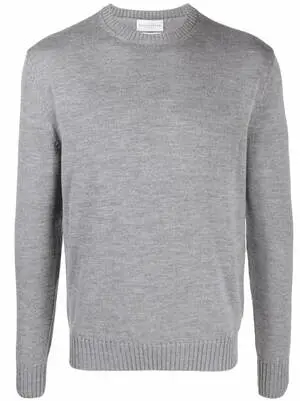BALLANTYNE Ribbed-knit Wool Jumper - Grey