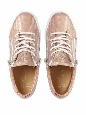 GIUSEPPE ZANOTTI Gail Metallic Sneakers - Pink