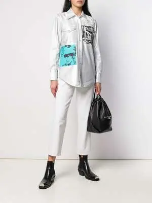 Calvin Klein Warhol Print Metallic Shirt