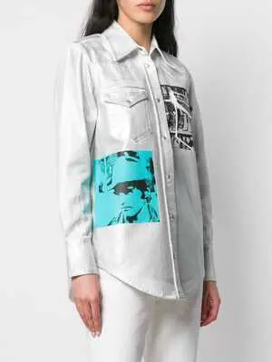 Calvin Klein Warhol Print Metallic Shirt