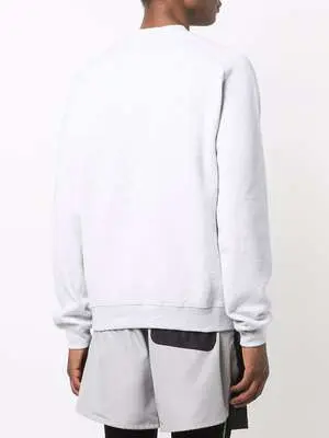MSGM Logo-print Cotton Sweatshirt - Grey