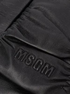 MSGM Ruched Leather Gloves