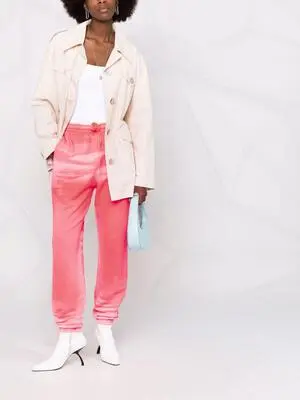 Alexander Wang Garment-dyed Lounge Track Trousers