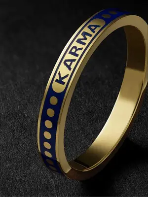 FOUNDRAE Karma 18-karat And Enamel Ring