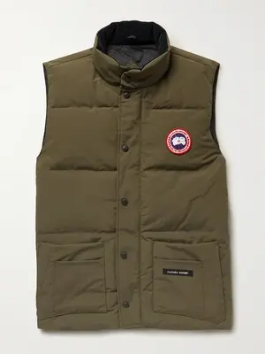 Canada Goose Slim-fit Freestyle Crew Quilted Arctic Tech Down Gilet - Green