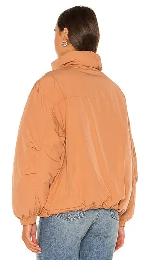 Free People Duvet Bomber In Burnt Orange